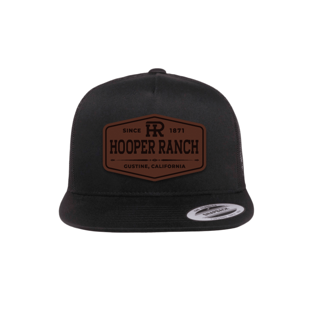 Gustine Trucker Hat - Leather – Hooper Ranch Brand